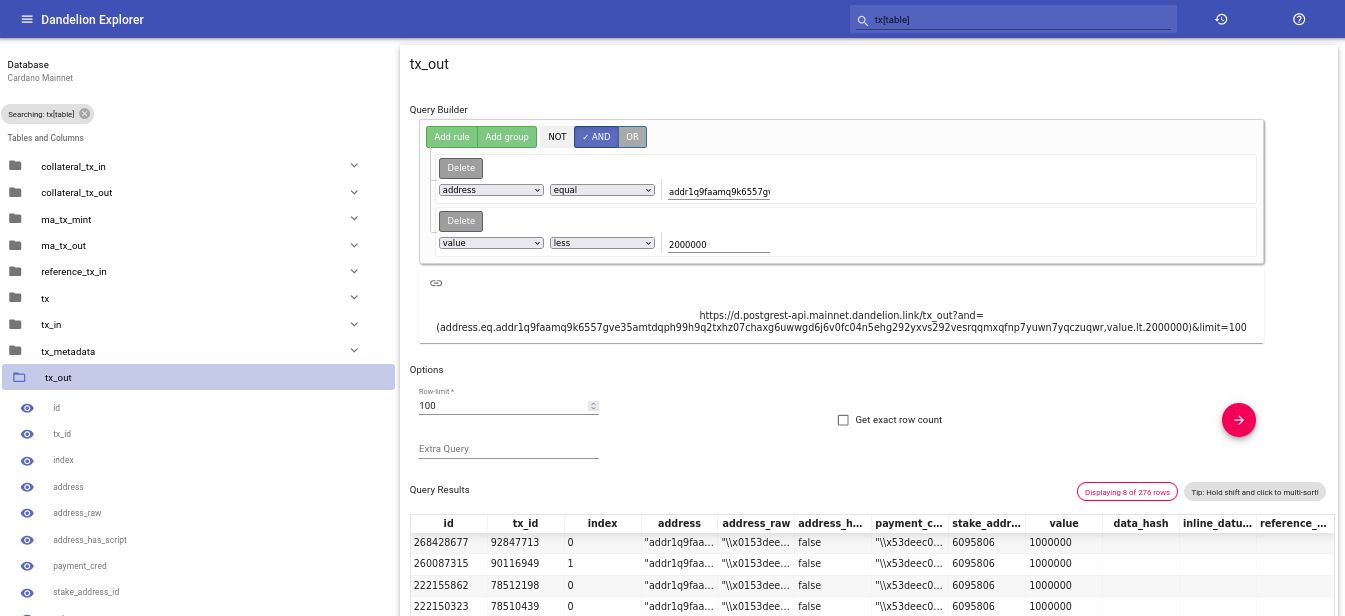 Dandelion Explorer | dandelion-explorer